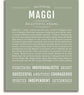 Maggi | Name Art Print – Name Stories