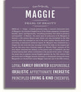 Maggie | Name Art Print – Name Stories
