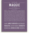 Maggie Personalized Name Meaning Art Prints – Name Stories