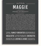 Maggie | Name Art Print – Name Stories