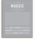 Maggie | Name Art Print – Name Stories