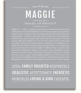 Maggie | Name Art Print – Name Stories