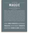 Maggie | Name Art Print – Name Stories