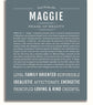 Maggie | Name Art Print – Name Stories