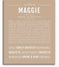 Maggie | Name Art Print – Name Stories