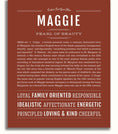 Maggie | Name Art Print – Name Stories