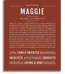 Maggie | Name Art Print – Name Stories