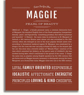 Maggie | Name Art Print – Name Stories