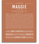 Maggie | Name Art Print – Name Stories