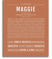 Maggie | Name Art Print – Name Stories