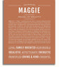 Maggie | Name Art Print – Name Stories