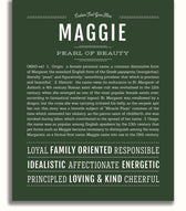 Maggie | Name Art Print – Name Stories