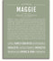 Maggie | Name Art Print – Name Stories