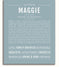 Maggie | Name Art Print – Name Stories