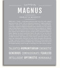 Magnus | Name Art Print – Name Stories