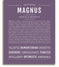 Magnus Personalized Name Meaning Art Prints – Name Stories