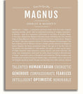 Magnus | Name Art Print – Name Stories