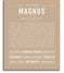 Magnus Personalized Name Meaning Art Prints – Name Stories