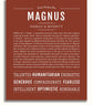 Magnus Personalized Name Meaning Art Prints – Name Stories