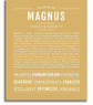 Magnus | Name Art Print – Name Stories