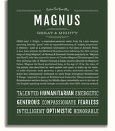 Magnus | Name Art Print – Name Stories