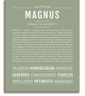 Magnus | Name Art Print – Name Stories