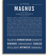 Magnus | Name Art Print – Name Stories