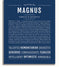 Magnus Personalized Name Meaning Art Prints – Name Stories