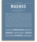 Magnus | Name Art Print – Name Stories