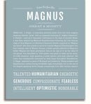 Magnus | Name Art Print – Name Stories