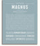 Magnus Personalized Name Meaning Art Prints – Name Stories