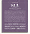 Maia | Name Art Print – Name Stories