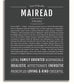 Mairead | Name Art Print – Name Stories