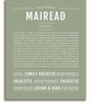 Mairead | Name Art Print – Name Stories