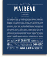 Mairead | Name Art Print – Name Stories