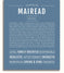 Mairead Personalized Name Meaning Art Prints – Name Stories