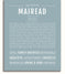 Mairead | Name Art Print – Name Stories
