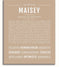 Maisey | Name Art Print – Name Stories