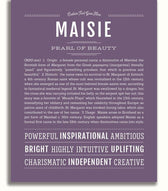 Maisie | Name Art Print – Name Stories