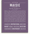 Maisie Personalized Name Meaning Art Prints – Name Stories