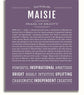 Maisie Personalized Name Meaning Art Prints – Name Stories