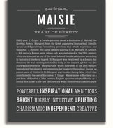 Maisie | Name Art Print – Name Stories