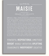 Maisie | Name Art Print – Name Stories