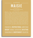 Maisie | Name Art Print – Name Stories