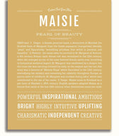 Maisie | Name Art Print – Name Stories