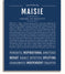 Maisie Personalized Name Meaning Art Prints – Name Stories