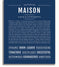 Maison | Name Art Print – Name Stories