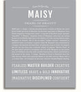 Maisy | Name Art Print – Name Stories
