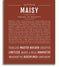 Maisy | Name Art Print – Name Stories