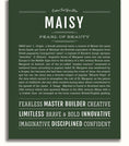 Maisy | Name Art Print – Name Stories